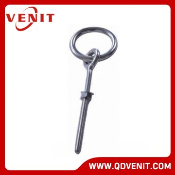 Welded Eye Bolt With Ring & Nut Stainless Steel | Secure Rigging