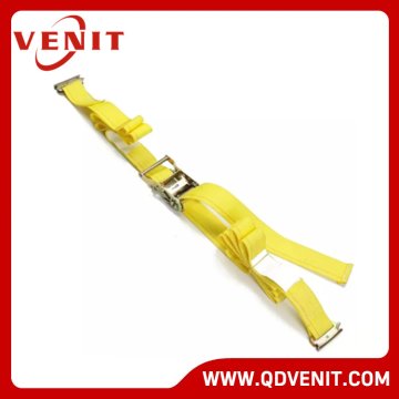 ASTM B30.9 Ratchet Strap with Double E-Track